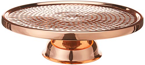 Godinger Cake Stand/Server, Copper Finish