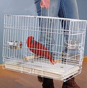 two size, large travel vet collapsable parrot bird carrier cage