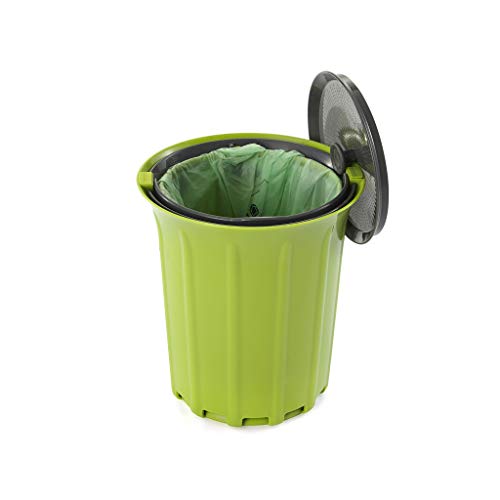 Full Circle FC15304-GS Odor-Free Kitchen Compost Bin, Breeze, Green Slate