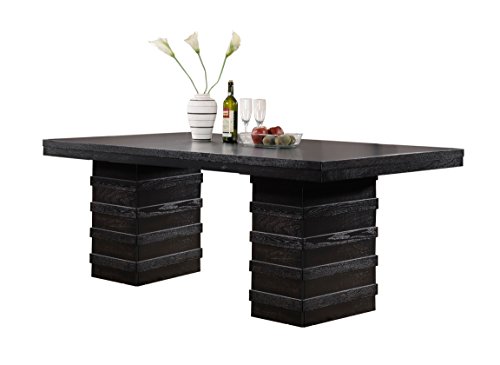 Kings Brand Furniture Bierce Table, Black