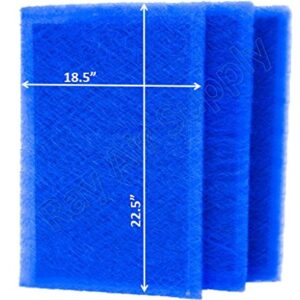 RAYAIR SUPPLY 20x25 Pristine Air Cleaner Replacement Filter Pads 20X25 Refills (3 Pack)