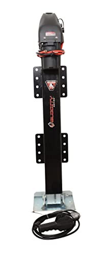 Bulldog Cases Reese 185400 Bulldog Velocity Series Powered Trailer Jack, Side Mount, 12,000 lbs. Support Capacity, Bolt-On, 24' Travel