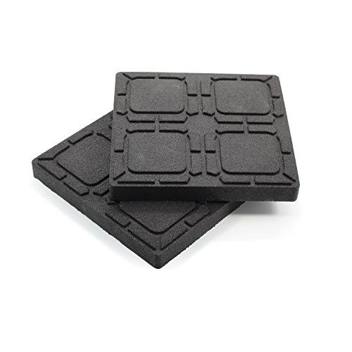 Camco Camper/RV Leveling Block Flex Pad | Features Flexible Non-Slip Design & Crafted of UV-Resistant Weatherproof Recycled Material | Great for Gravel, Tree Roots, and Uneven Surfaces | 2-Pk (44600)