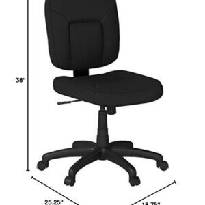 OFM ESS Collection Armless Task Chair, in Black (ESS-101-BLK)