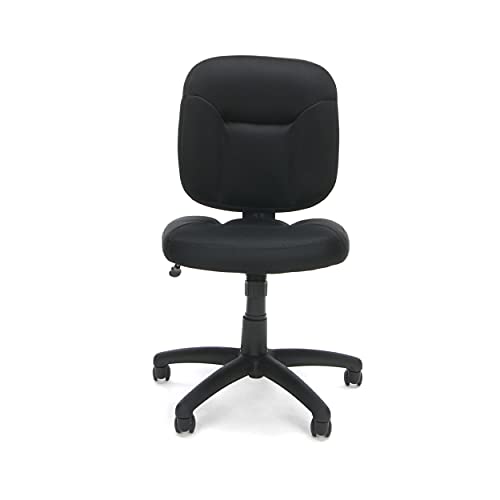 OFM ESS Collection Armless Task Chair, in Black (ESS-101-BLK)