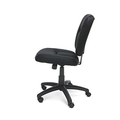 OFM ESS Collection Armless Task Chair, in Black (ESS-101-BLK)