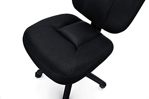 OFM ESS Collection Armless Task Chair, in Black (ESS-101-BLK)