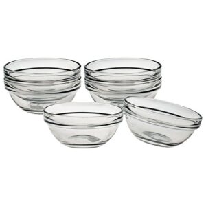 luminarc stackable 3 inch glass pinch bowl, set of 6