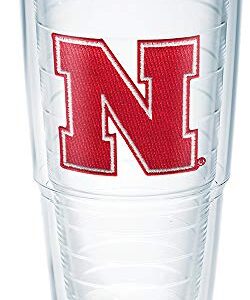 Tervis Made in USA Double Walled Nebraska State University Cornhuskers Insulated Tumbler Cup Keeps Drinks Cold & Hot, 24oz, Primary Logo