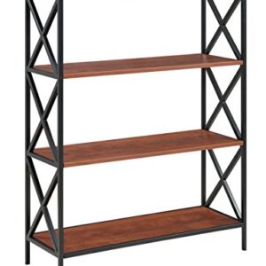 Convenience Concepts Tucson 4 Tier Bookcase, Black / Cherry