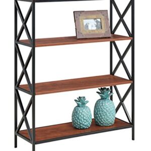 Convenience Concepts Tucson 4 Tier Bookcase, Black / Cherry