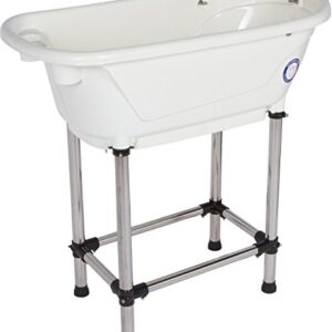 Flying Pig™ Pet Dog Cat Portable Bath Tub (White, 37.5"x19.5"x35.5")