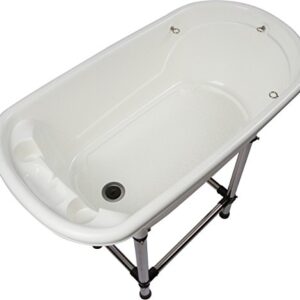 Flying Pig™ Pet Dog Cat Portable Bath Tub (White, 37.5"x19.5"x35.5")