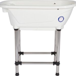 Flying Pig™ Pet Dog Cat Portable Bath Tub (White, 37.5"x19.5"x35.5")