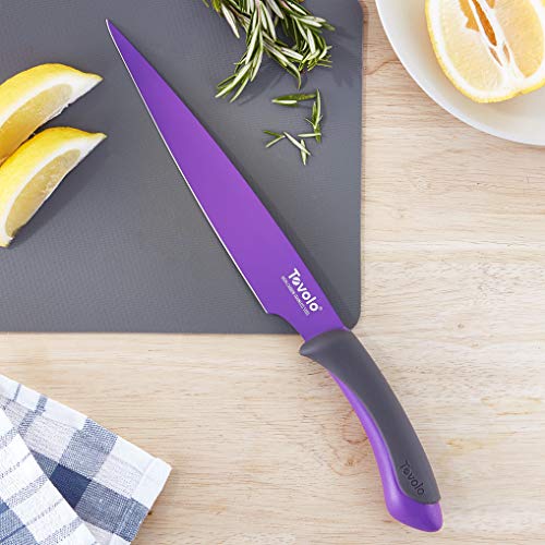 Tovolo Comfort Grip Stainless Steel Slicing Knife for Fish, Pork, Poultry, 8.5 Inches