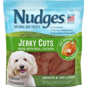 blue buffalo nudges jerky cuts natural dog treats, chicken, 36oz