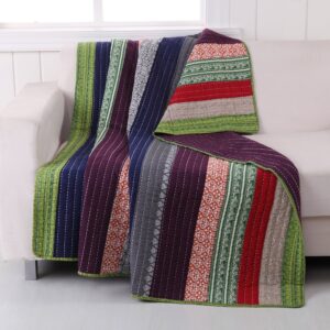 greenland home marley throw blanket, carnival 50 x 60