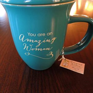 Abbey Gift Amazing Woman Ceramic Mug and Coaster Set, multicolor, "4 1⁄2 by 10 1⁄8 by 1""" (56876T)