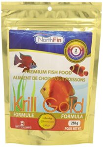 northfin food krill gold 2mm pellet 250 gram package