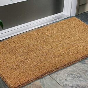 Kempf Natural Coco Coir Doormat, 22-inch by 36-inch, 1" Thick Low Clearance