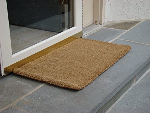 Kempf Natural Coco Coir Doormat, 22-inch by 36-inch, 1" Thick Low Clearance