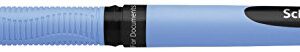 Schneider One Hybrid N Rollerball Pen, 0.3 mm Hybrid Needle Tip, Light Blue Barrel, Black Ink, Box of 10 Pens (183401)