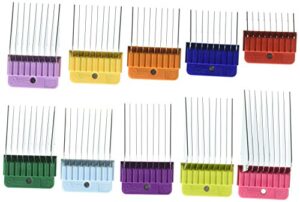 oster 10-piece stainless steel pet clipper guide comb kit (078936-100-000)