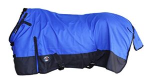 challenger 74" 1200d turnout rain horse sheet light winter blanket gusset 365g