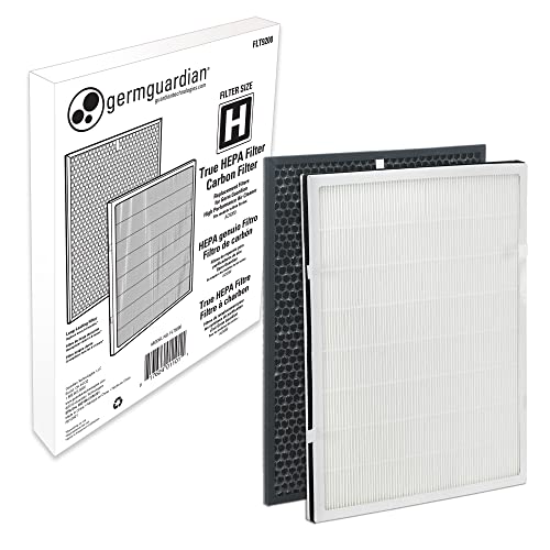 Germ Guardian FLT9200 True HEPA Genuine Air Purifier Replacement Filter H, and Carbon Combo Pack, for GermGuardian AC9200