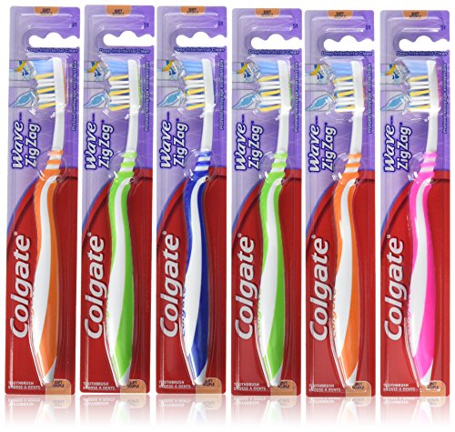 Colgate Zig Zag Deep Clean Toothbrush, Soft - 6 Pack