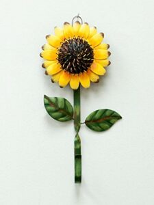 attraction design metal sunflower home hook for hanging coat hat keys in entryway kitchen office garage