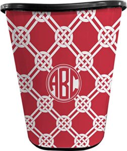 rnk shops celtic knot waste basket - single sided (black) (personalized)