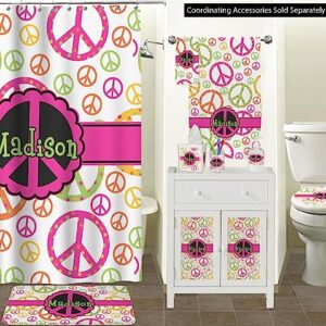 RNK Shops Peace Sign Waste Basket - Single Sided (White) (Personalized)