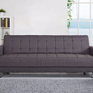 Gold Sparrow Frankfort Convertible Sectional Sofa Bed, Gray