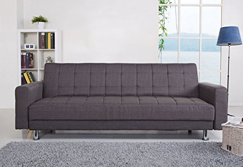 Gold Sparrow Frankfort Convertible Sectional Sofa Bed, Gray