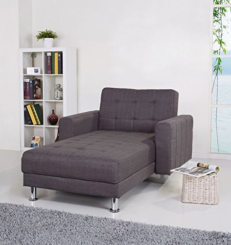 Gold Sparrow Frankfort Convertible Sectional Sofa Bed, Gray