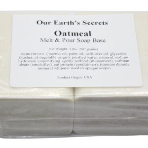 Oatmeal- 2 Lbs Melt and Pour Soap Base - Our Earth's Secrets