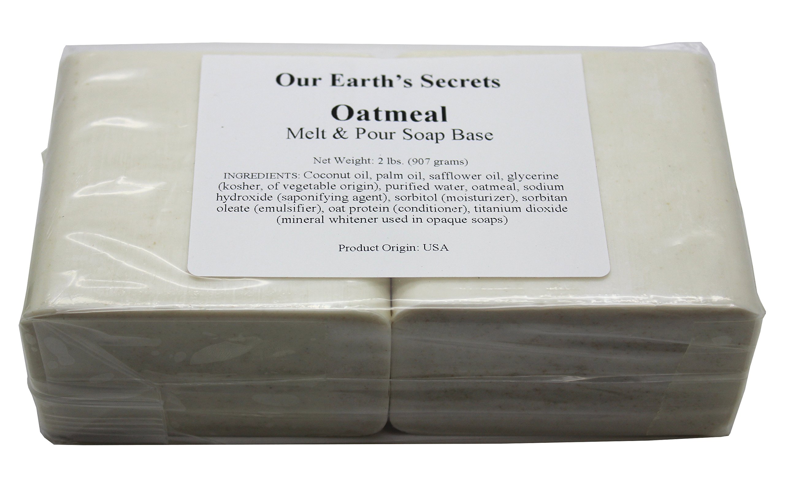 Oatmeal- 2 Lbs Melt and Pour Soap Base - Our Earth's Secrets