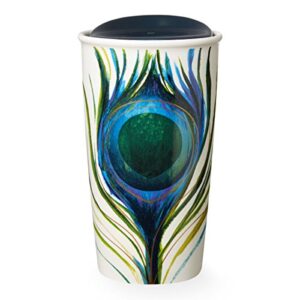 starbucks peacock feather double wall traveler, 12 fl oz (11051477)