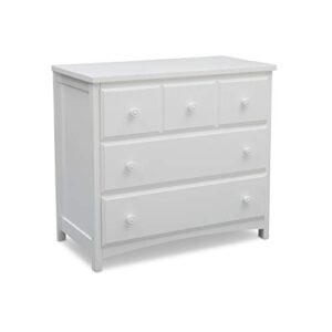 delta children 3 drawer dresser, greenguard gold certified, bianca white