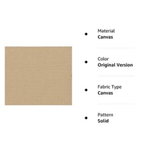 Waterproof Fabric Canvas Solid Khaki Indoor Outdoor / 60" Wide/Sold by The Yard