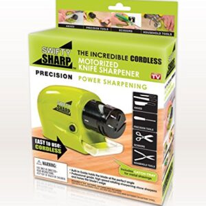 Swifty Sharp Cordless, Motorized Knife Blade Sharpener, reg, Green