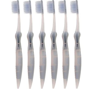 sofresh flossing toothbrush - adult size | your choice of color (6, grey)