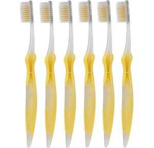 sofresh flossing toothbrush - adult size | your choice of color (6, yellow)