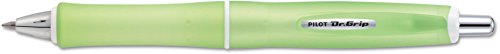 PILOT Dr. Grip Frosted Refillable & Retractable Ballpoint Pen, Medium Point, Green Barrel, Black Ink, Single Pen (36251)