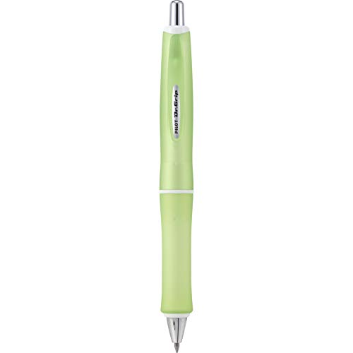 PILOT Dr. Grip Frosted Refillable & Retractable Ballpoint Pen, Medium Point, Green Barrel, Black Ink, Single Pen (36251)