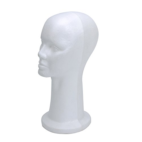 15" Styrofoam Foam Mannequin Manikin Display Head Wig Hat Stand White Foams Sale