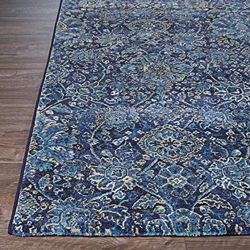 Couristan Easton Winslet Machine Made Area Rug, 2' x 3'7", Navy/Sapphire