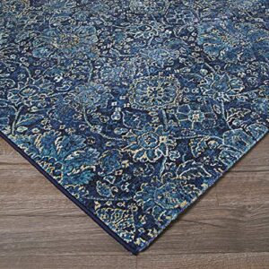 Couristan Easton Winslet Machine Made Area Rug, 2' x 3'7", Navy/Sapphire