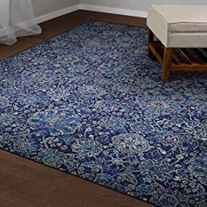 Couristan Easton Winslet Machine Made Area Rug, 2' x 3'7", Navy/Sapphire